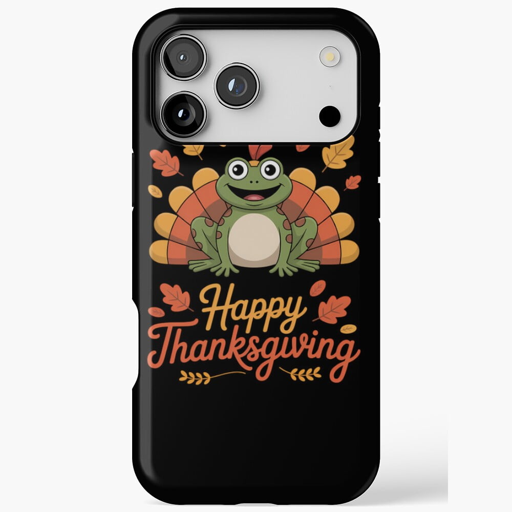 Cute Turkey Frog Funny Holiday Mix Case Compatible with iPhone 11-17 ...