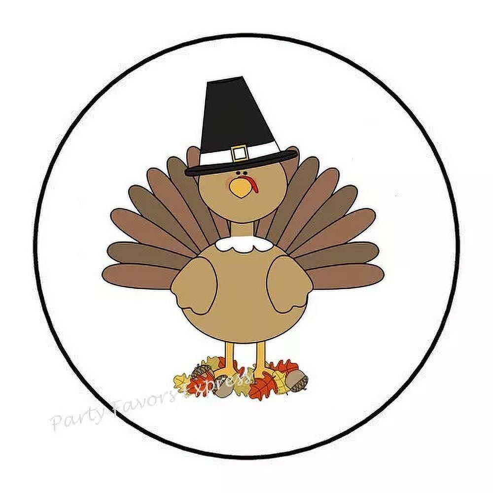 Cute Turkey Thanksgiving Sticker Party Favors Sticker Envelope Seals ...