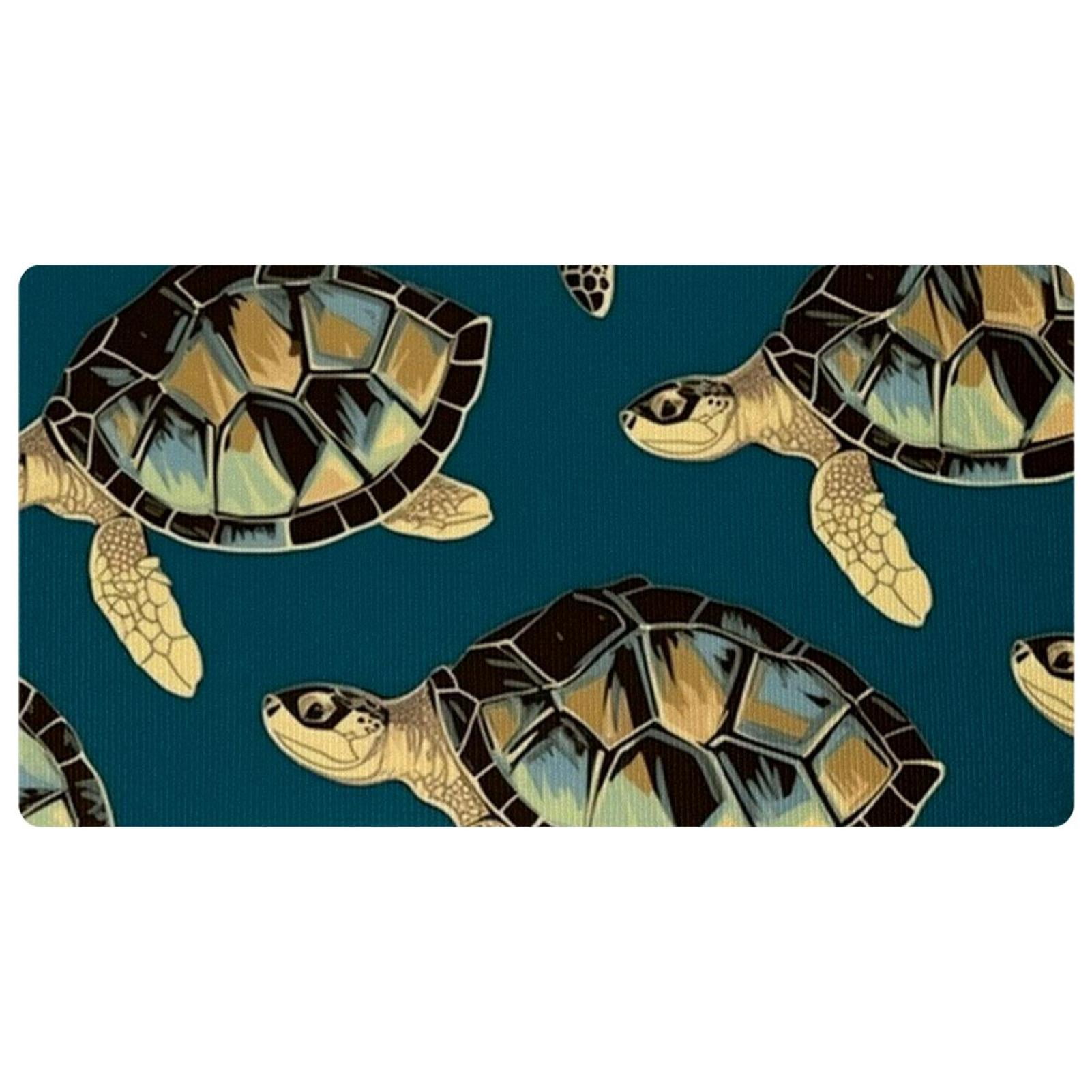 Cute Turtle Deluxe Kitchen Mats for Floor - Anti Fatigue, Large ...