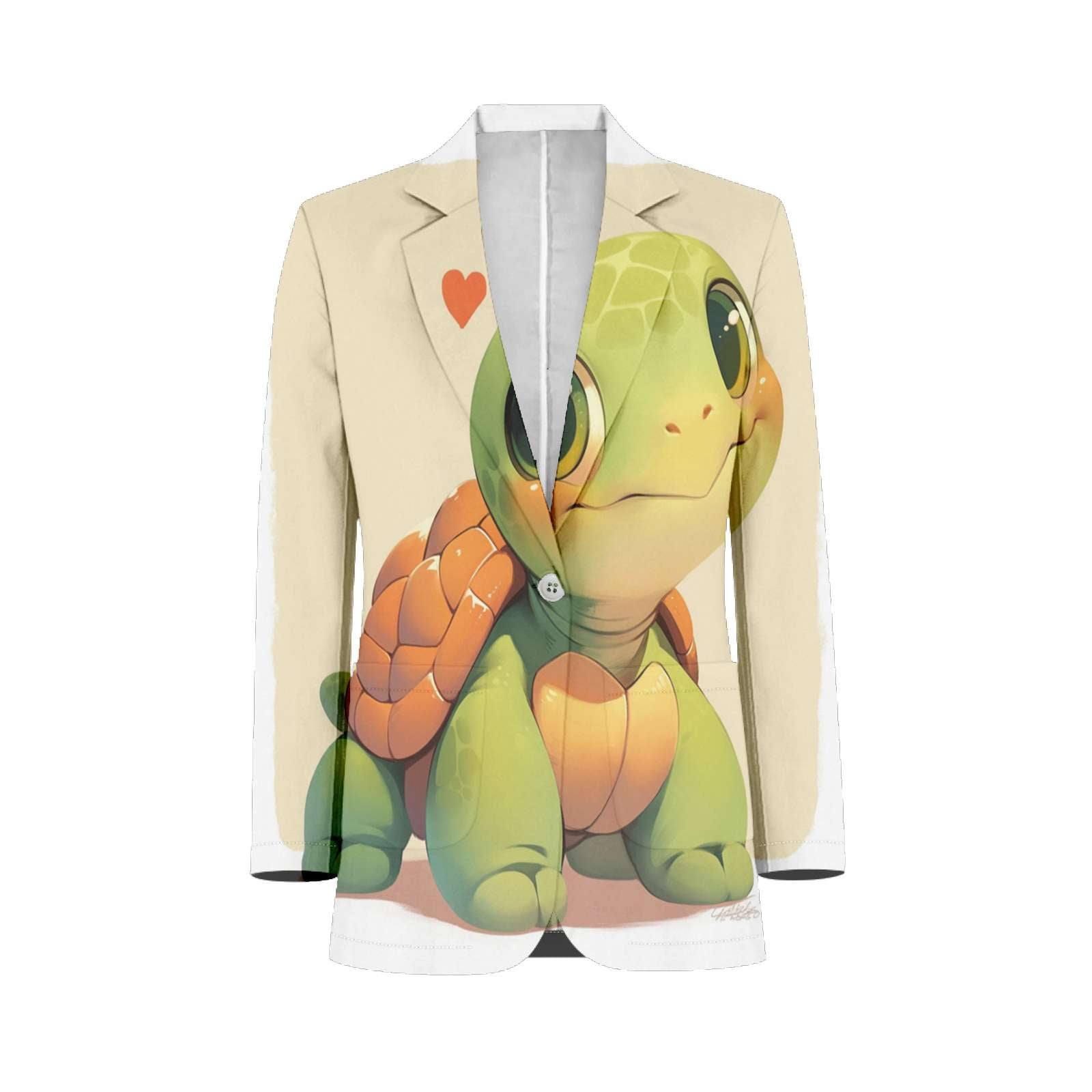 Cute Turtle Men's Suit Blazer Casual Party Wear Slim Fit Suit Jacket ...