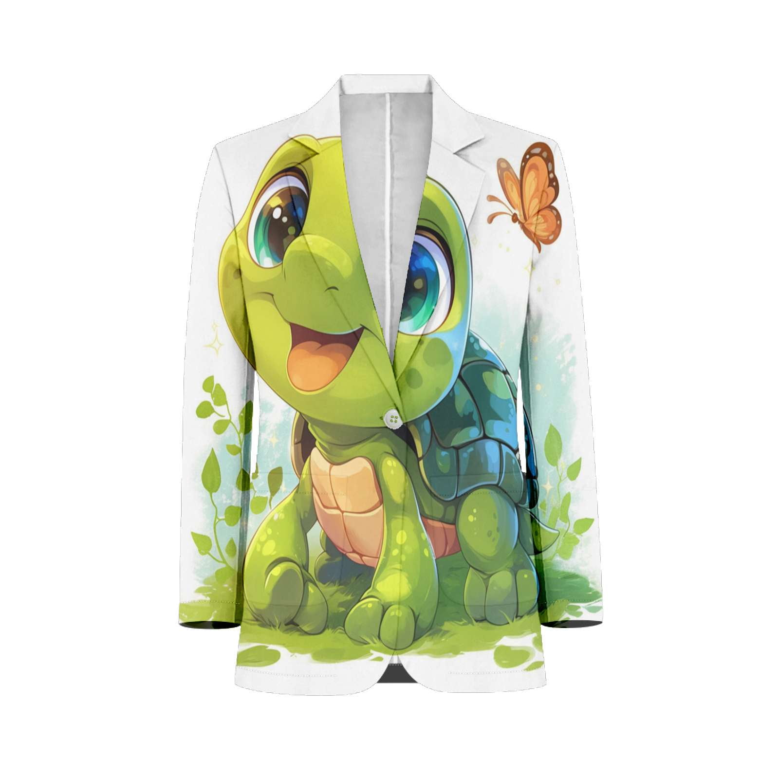Cute Turtle Mens Suits Shawl Collar Slim Fit Suit Mens Groom Jacket ...