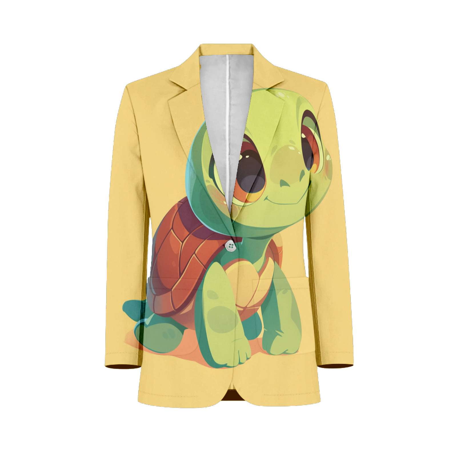 Cute Turtle Mens Suits Shawl Collar Slim Fit Suit Mens Groom Jacket ...