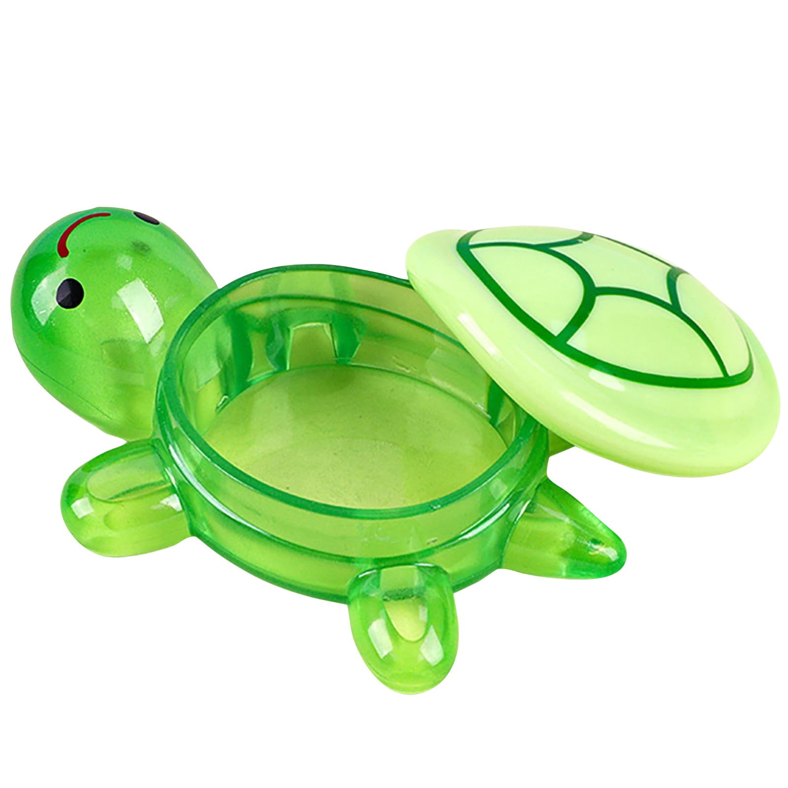 Cute Turtle-Shaped Jewelry Box For Kids Pink Plastic Trinket Organizer ...