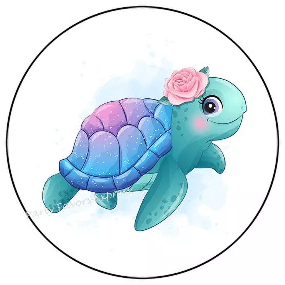 Cute Turtle Sticker Party Favors Sticker Envelope Seals Labels Stickers ...