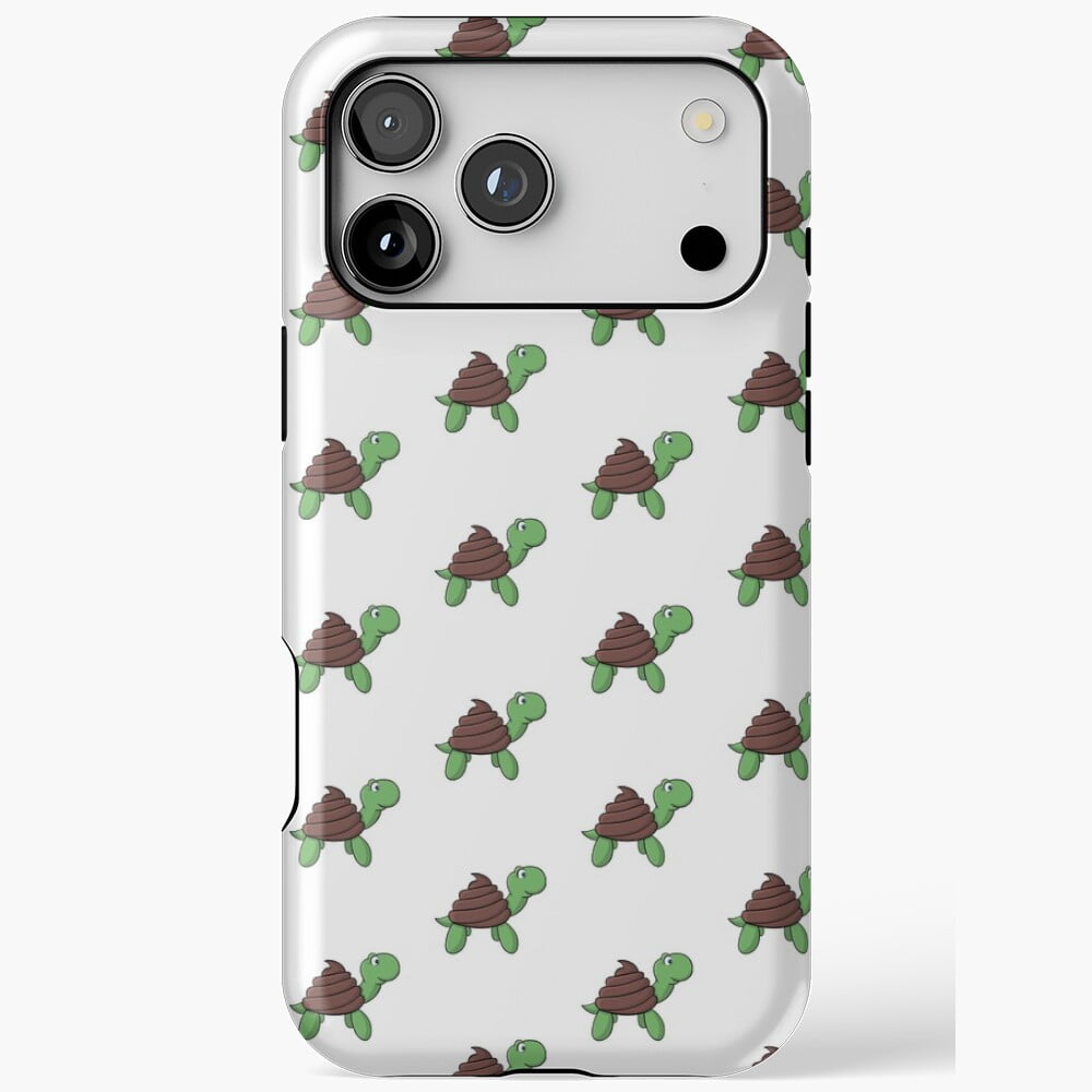 Cute Turtle Turd Funny Cartoon Animal Art Phone Case for iPhone 11 ...