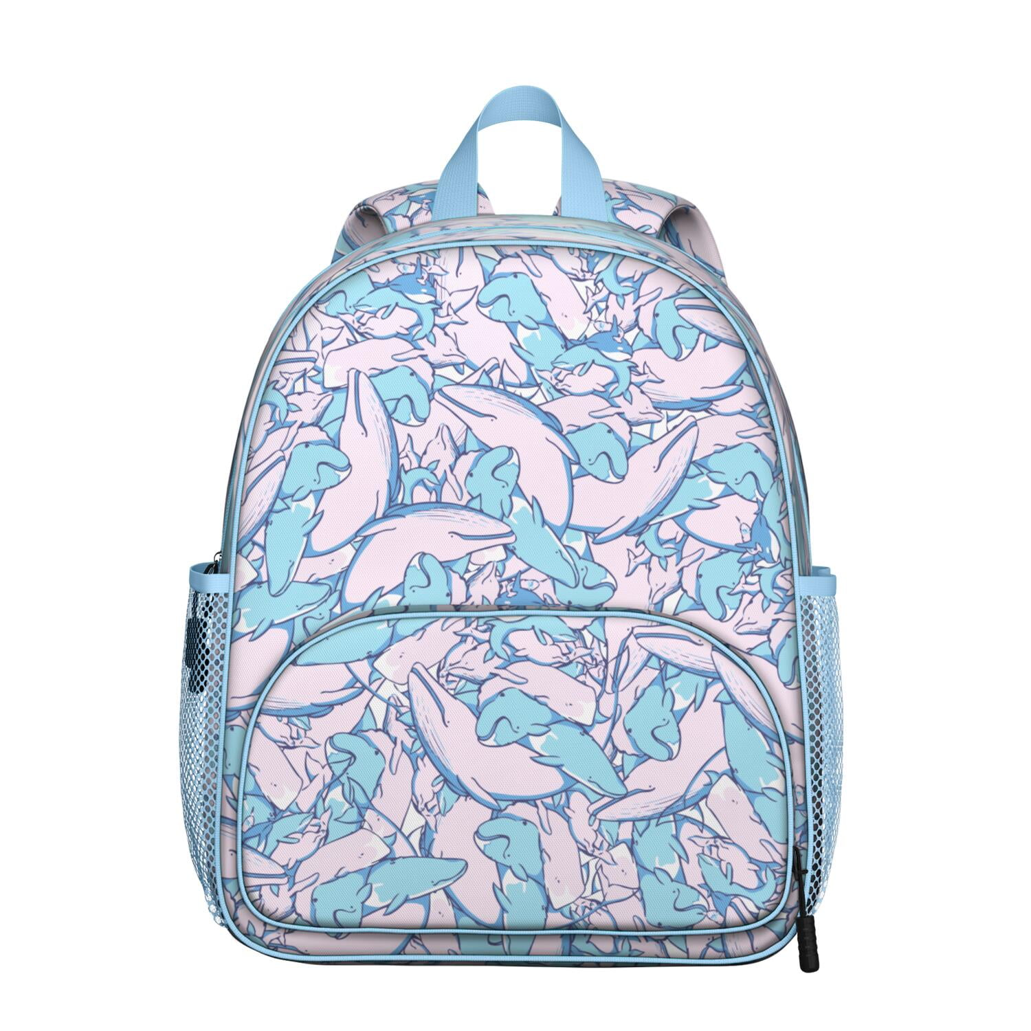Cute Underwater Dolphin Backpack - Durable Oxford Fabric Student ...