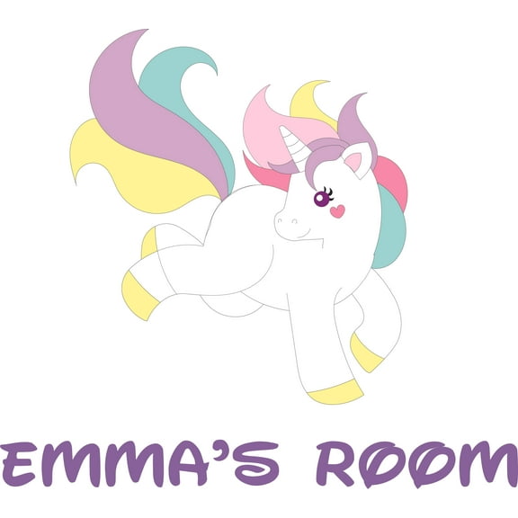 All Aboard Trains Animals Lion Unicorn Customized Wall Decal - Custom ...