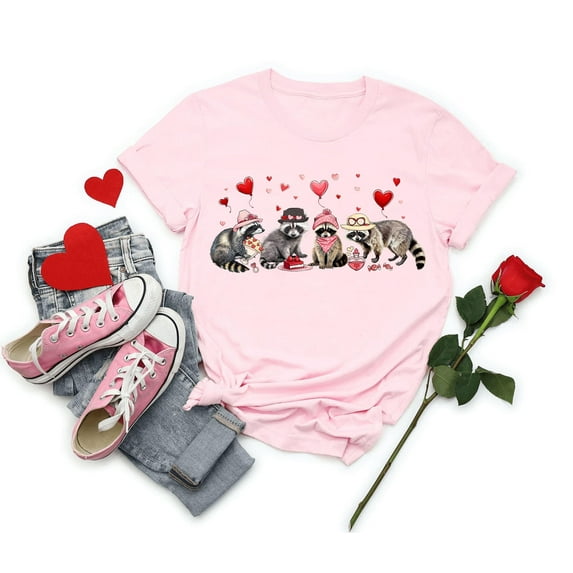 Cute Valentine Raccoon Trash Panda Feral Valentine's Day 1848548379 ...