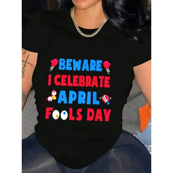 Cute Valentine's Day Funny Text Graphic Women Breathable Short Sleeve ...