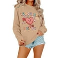 Cute Valentine's Sweatshirt Women Love Heart Print Shirts Teacher ...