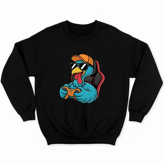 Cute Video Game Turkey Sunglasses Funny Thanksgiving Graphic Print ...