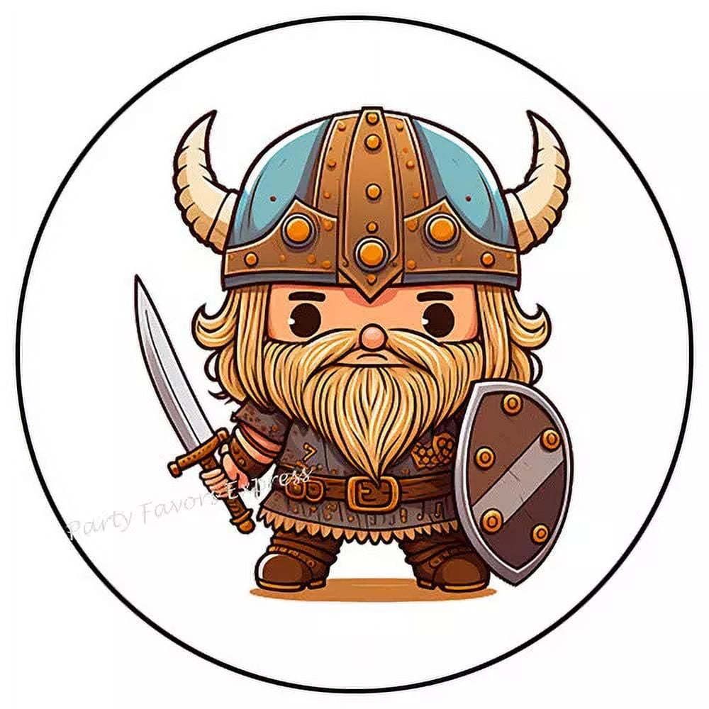 Cute Viking Sticker Party Favors Sticker Envelope Seals Labels Stickers ...