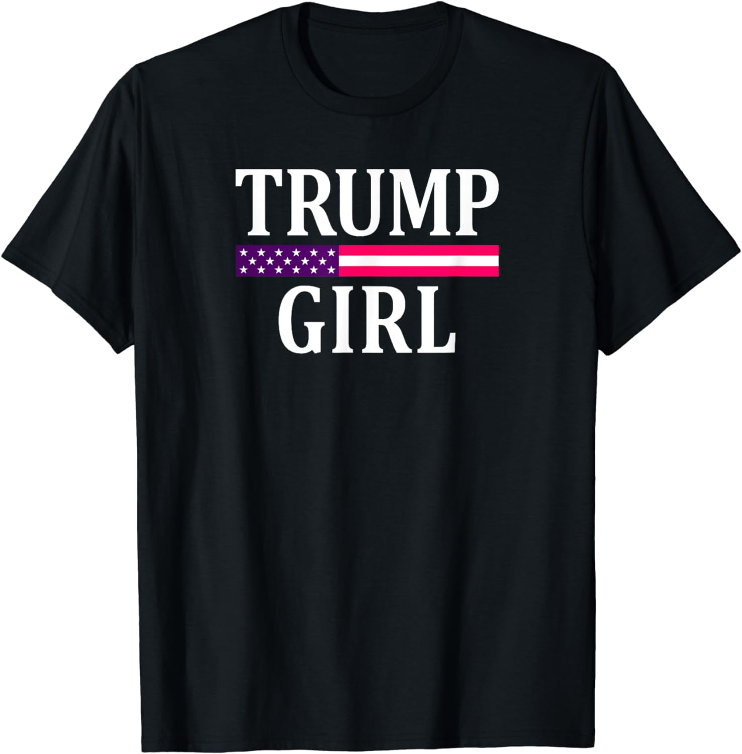 Cute Vintage Vote Trump Girl Republican US Flag 2024 Womens T-Shirt ...