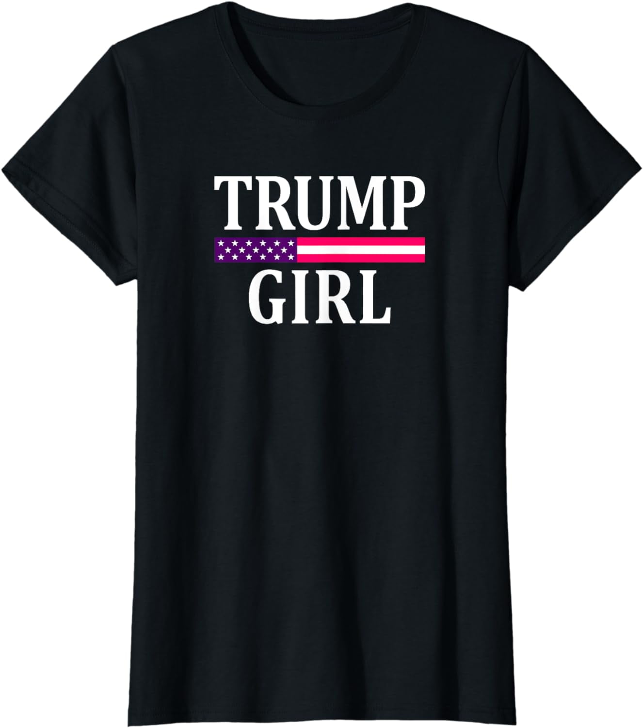 Cute Vintage Vote Trump Girl Republican US Flag 2024 Womens T-Shirt ...