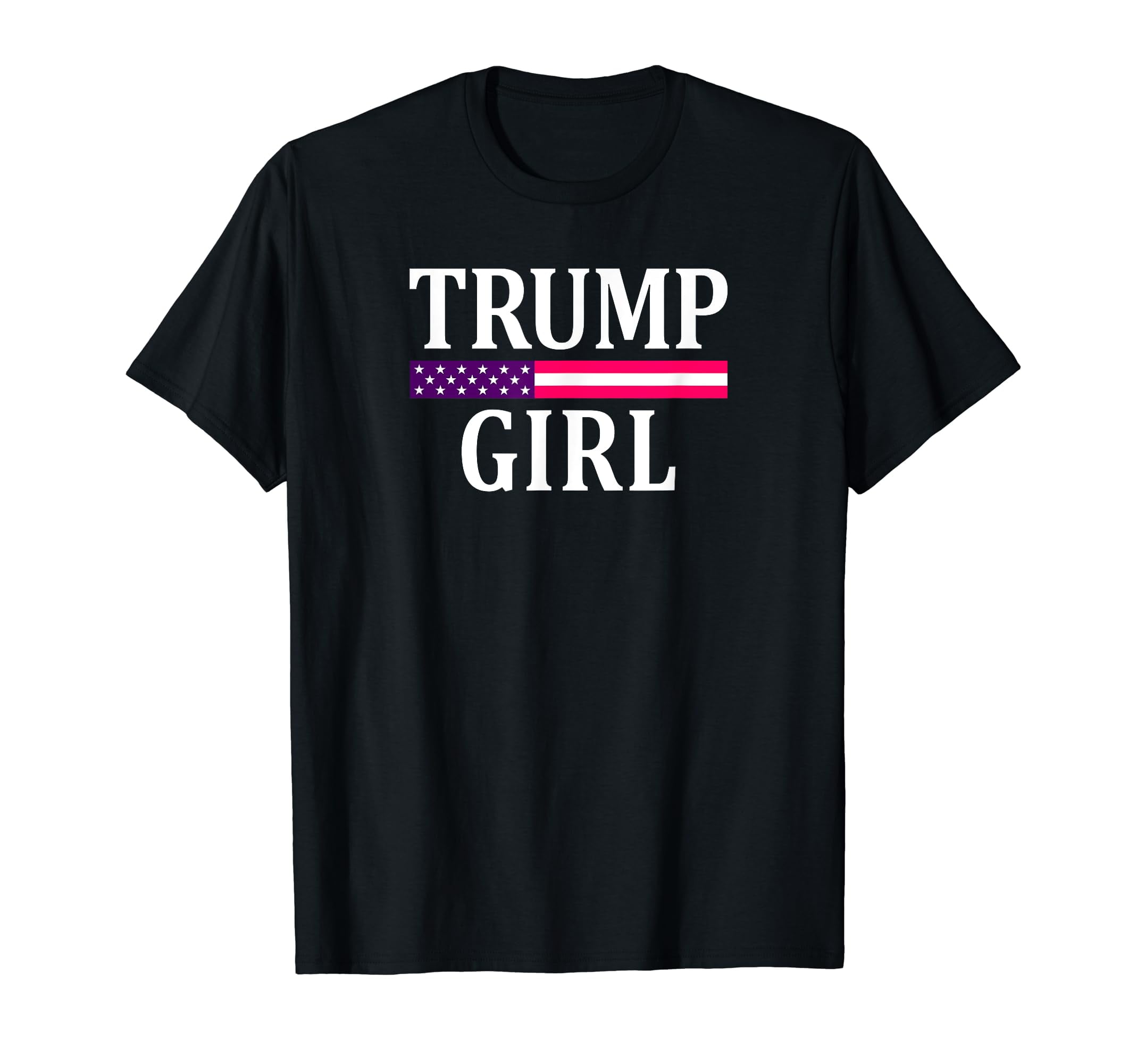 Cute Vintage Vote Trump Girl Republican US Flag 2024 Womens T-Shirt ...