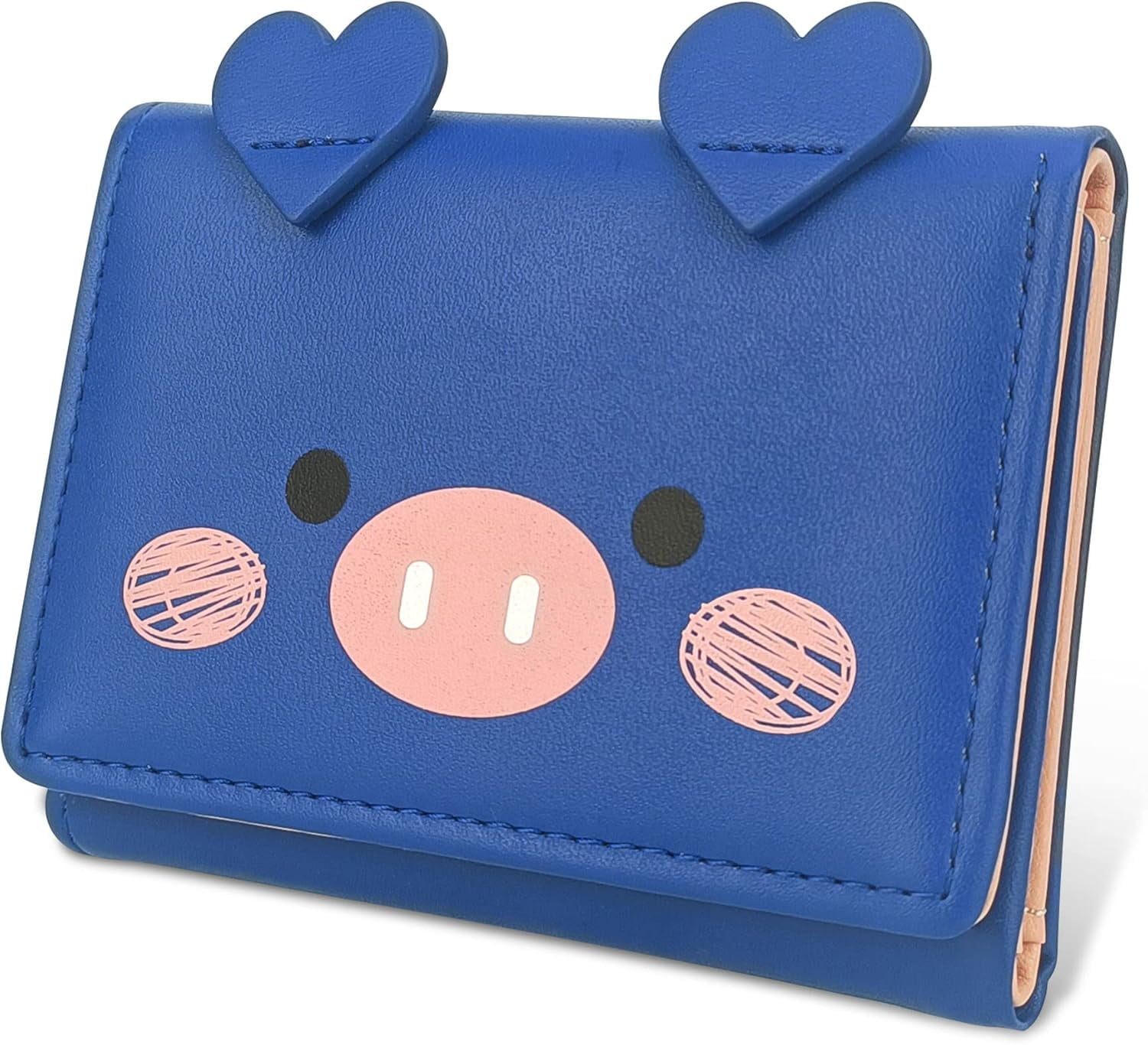 Cute Wallets for Women, Leather Blocking Small Trifold Wallet with ID ...