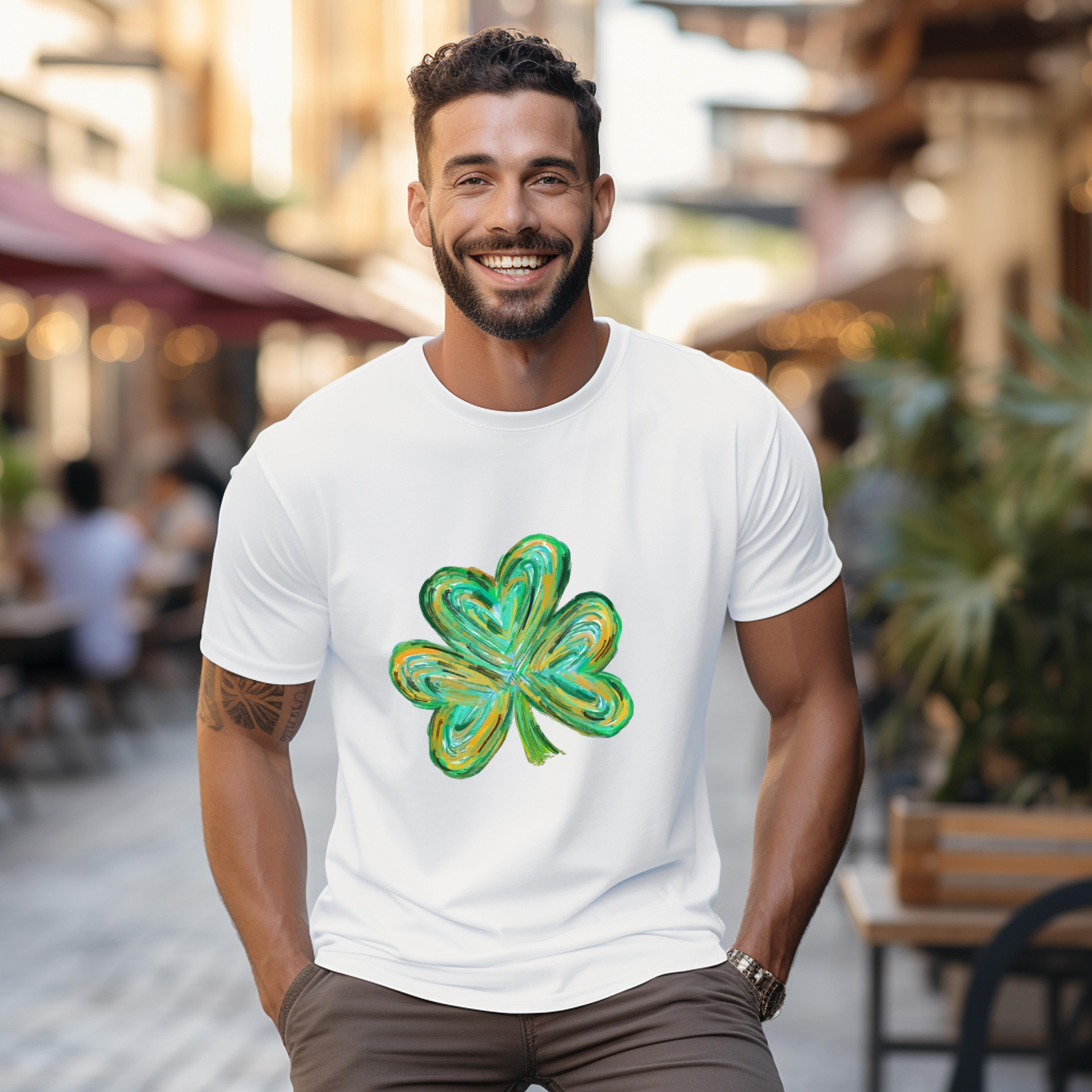 Cute Watercolor Four-Leaf Clover Shirt/Sweatshirt/Hoodie – St. Patrick ...
