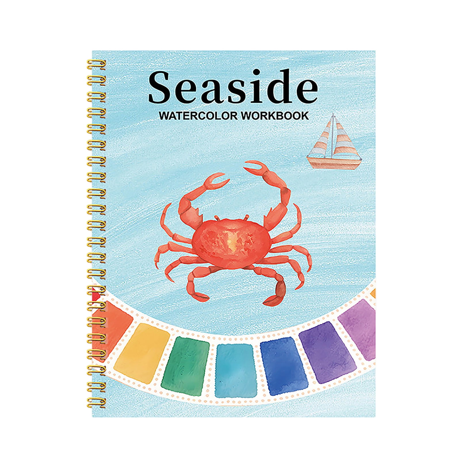 Cute Watercolor Workbook Flowers Spiral Bound Sketchbook with Floral ...