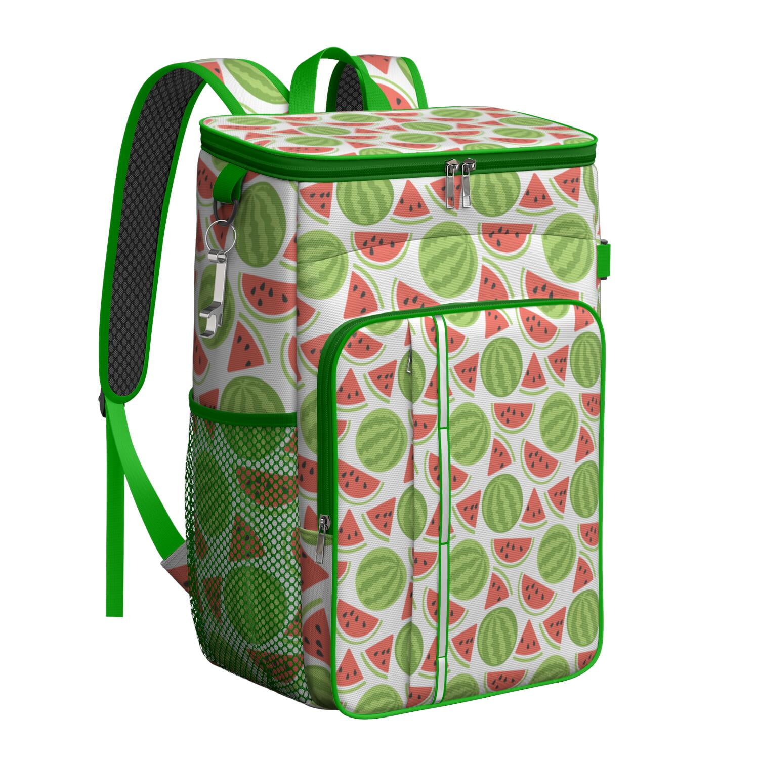 Cute Watermelon Aesthetic Backpack Cooler, Insulated Leakproof Lunch ...