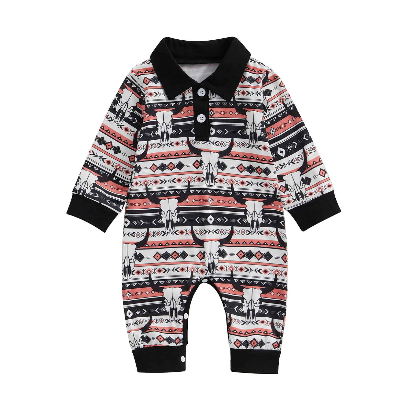 Cute Western Baby Boy Summer Clothes 3M 6M 9M 12M 18M Highland Cow Print Polo Romper Shorts ...