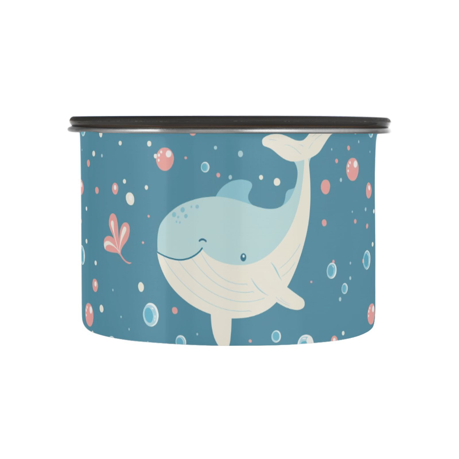 Cute Whale Bubble Airtight Coffee Bean Canister 17oz Food Storage ...