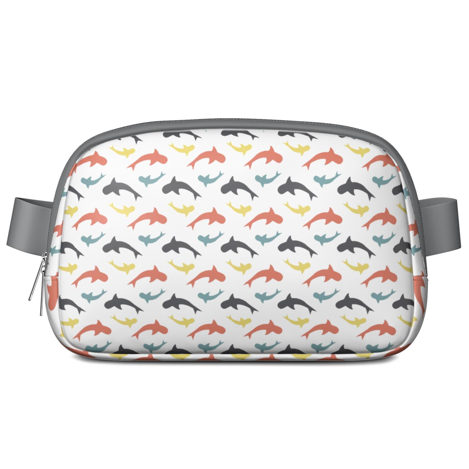 Cute Whale & Shark Waist Bag – Marine Animal Print Fanny Pack with ...
