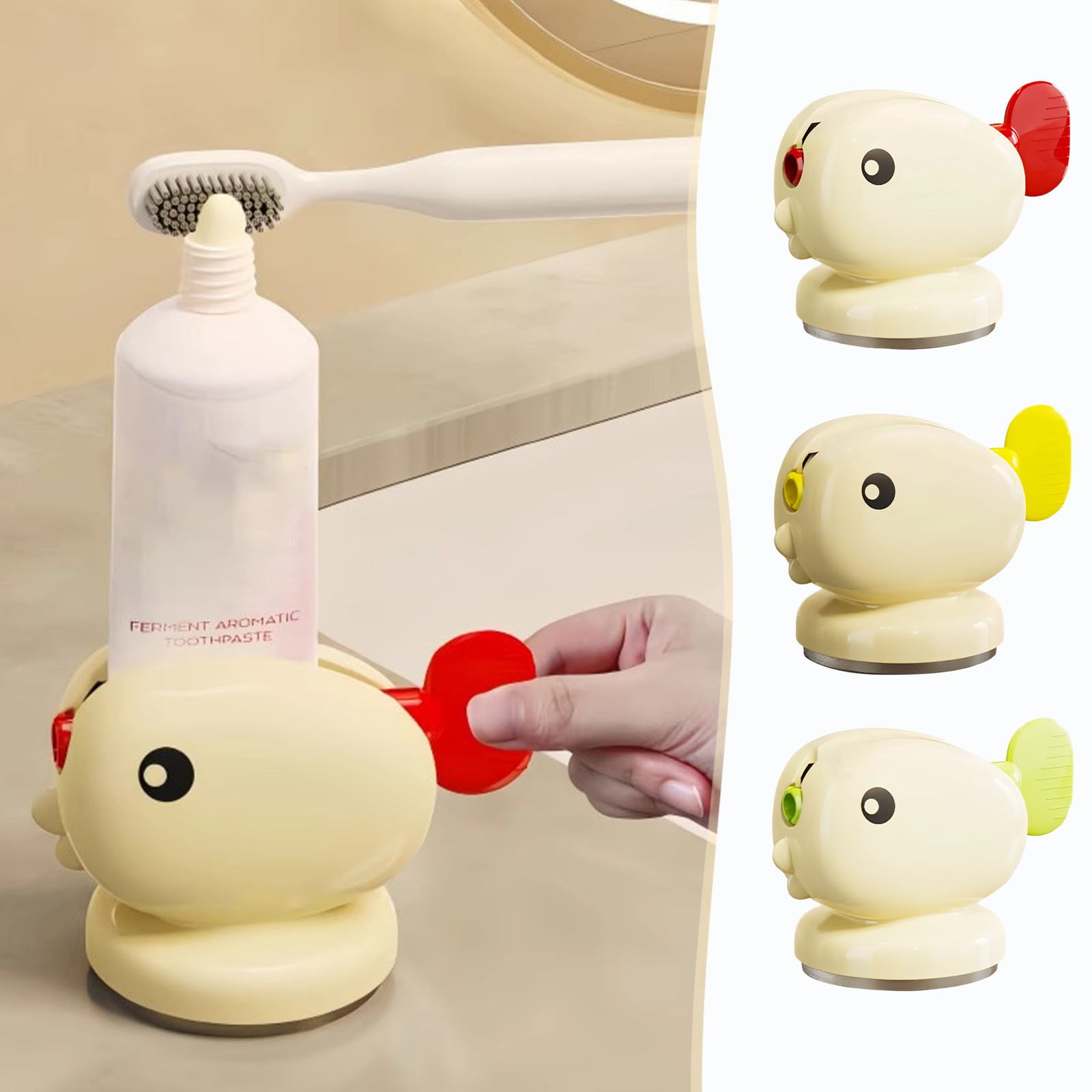 Cyber_Monday Deals! Cute Whale Toothpaste Squeezer with Suction Cup for ...