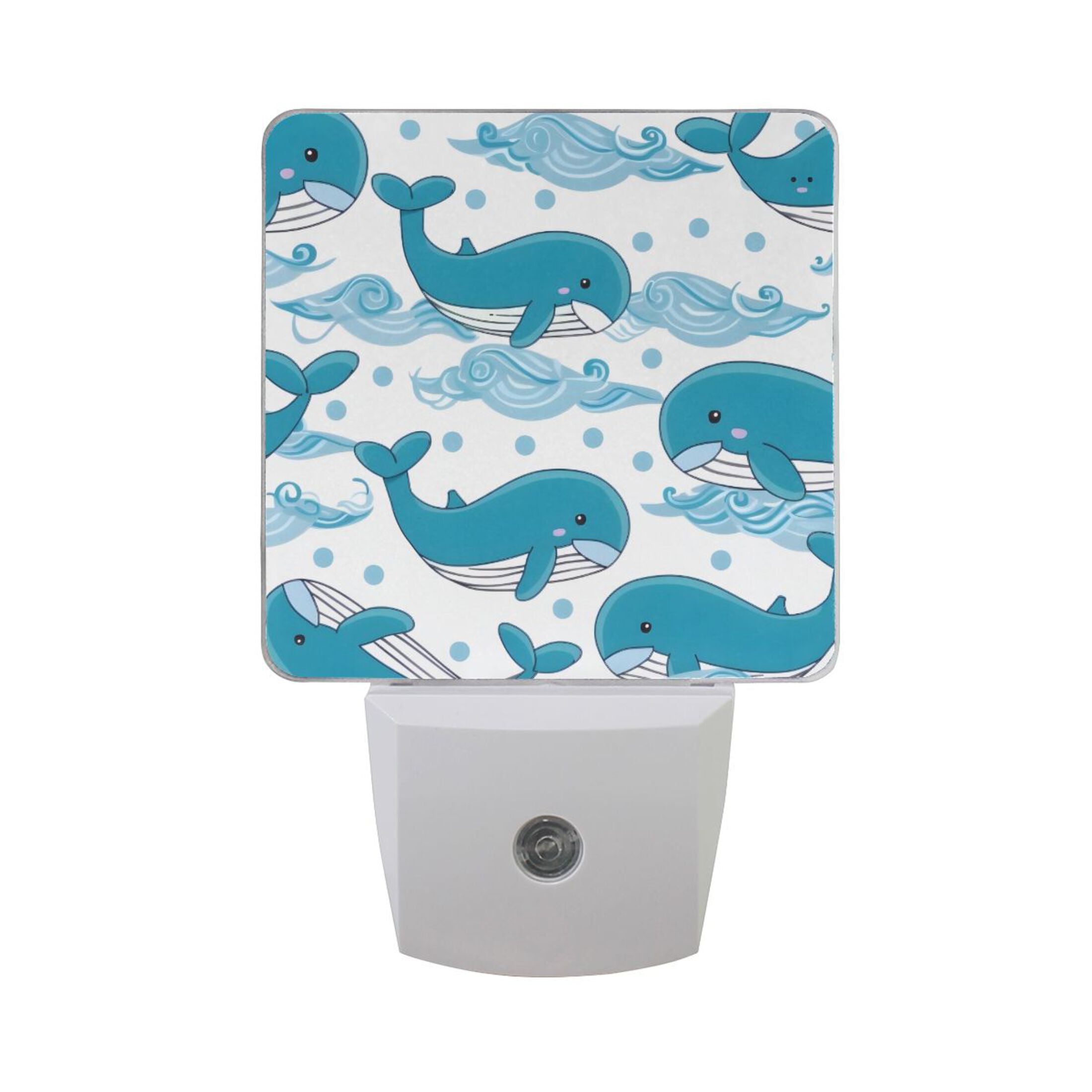 Cute Whale and Wave Night Light 2 Pack LED Nightlight Plug into Wall ...