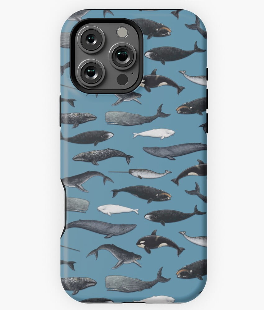Cute Whales Ocean Pattern M20268 Phone case for iPhone 11 to 16 Pro Max ...