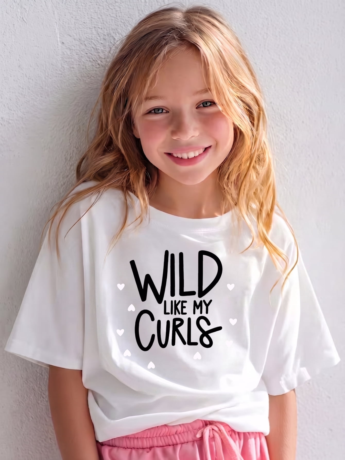 Cute Wild Like My Curls Graphic, The Children's Place Girls' Sports ...