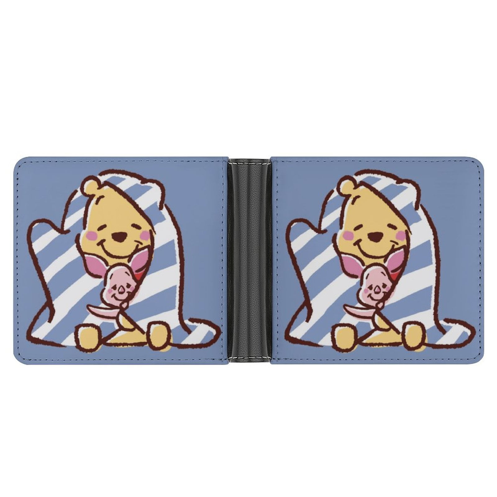 Cute Winnie The Pooh Wallet For Women Girls Purse Leather Bifold Wallet ...