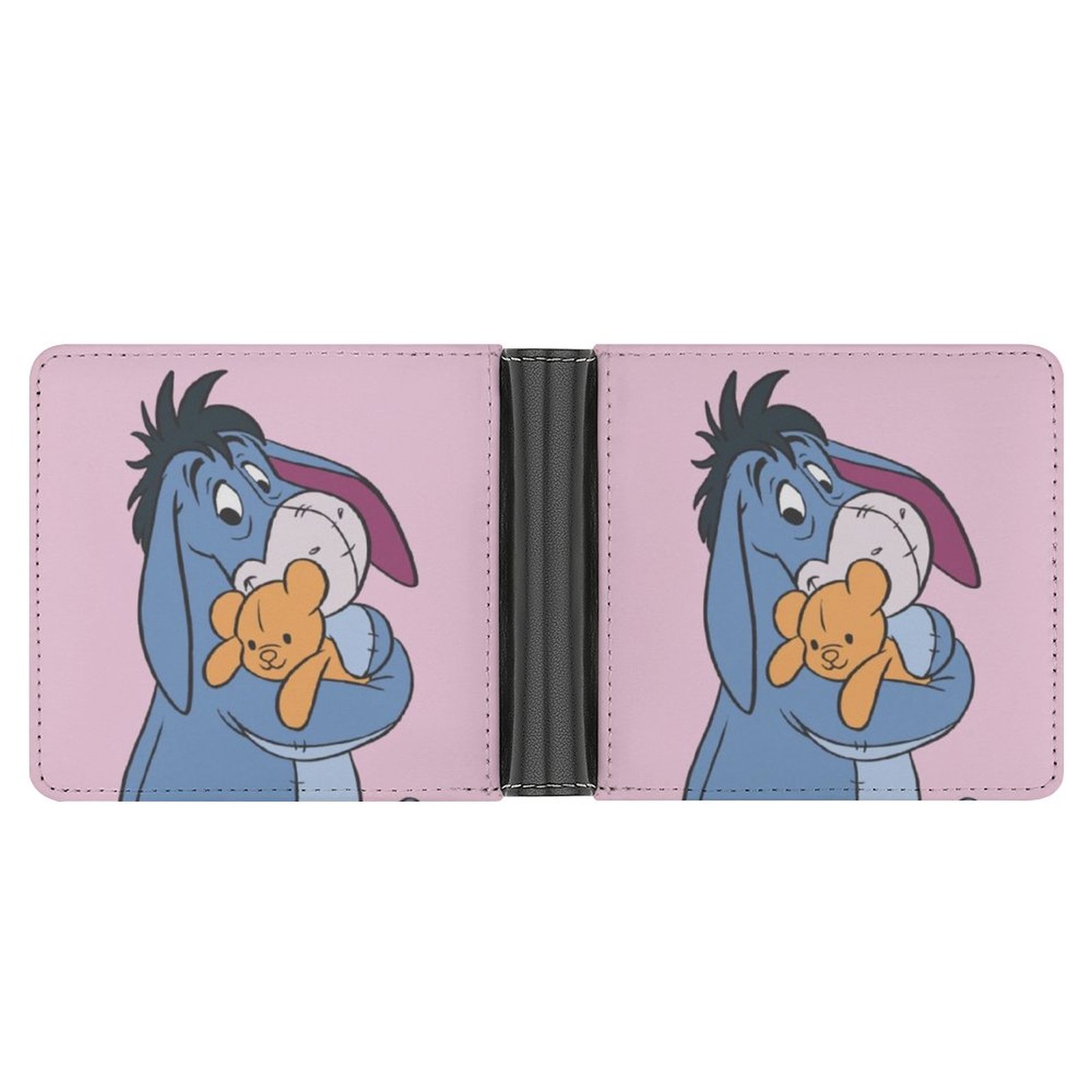 Cute Winnie The Pooh Wallet For Women Girls Purse Leather Bifold Wallet ...
