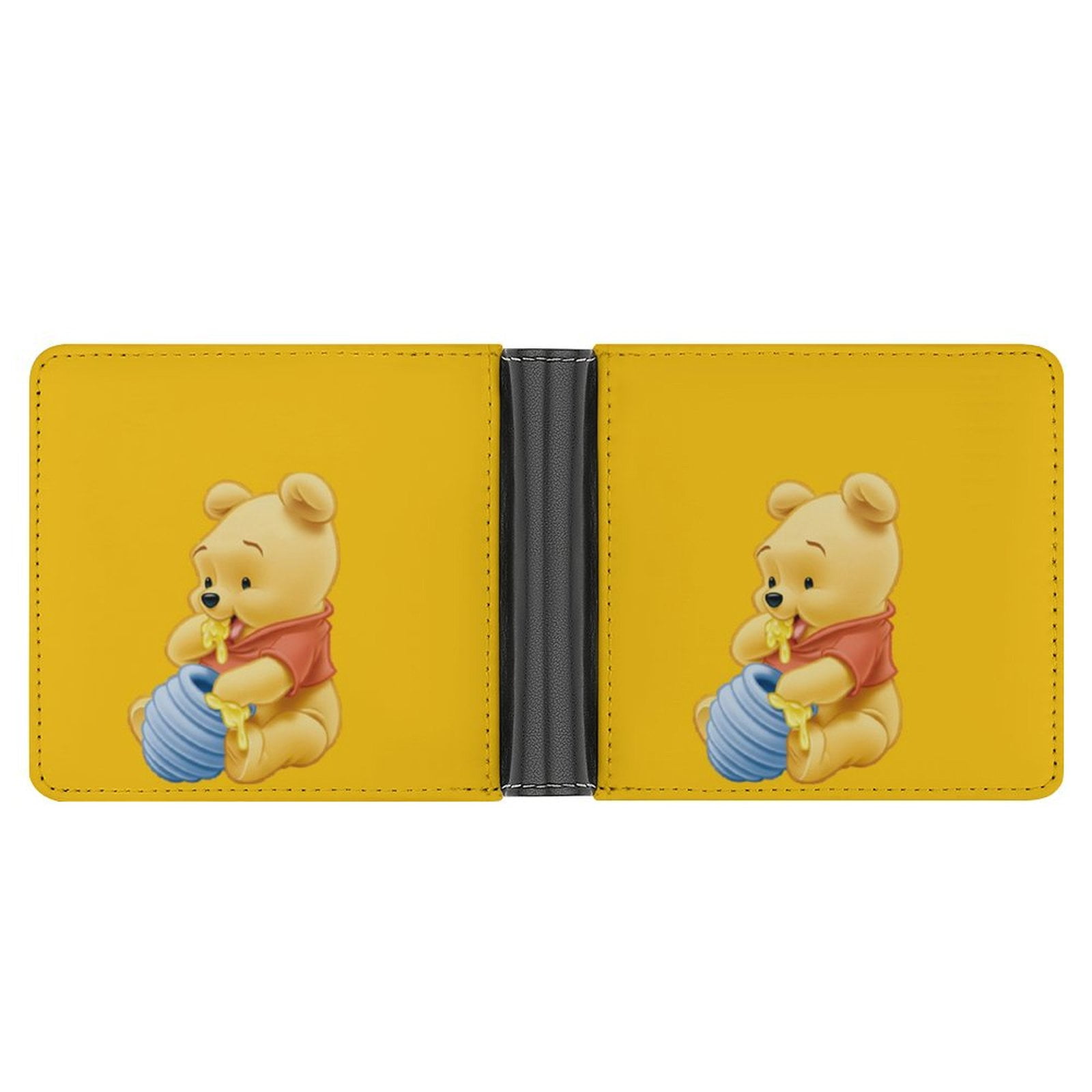Cute Winnie The Pooh Wallet For Women Girls Purse Leather Bifold Wallet ...
