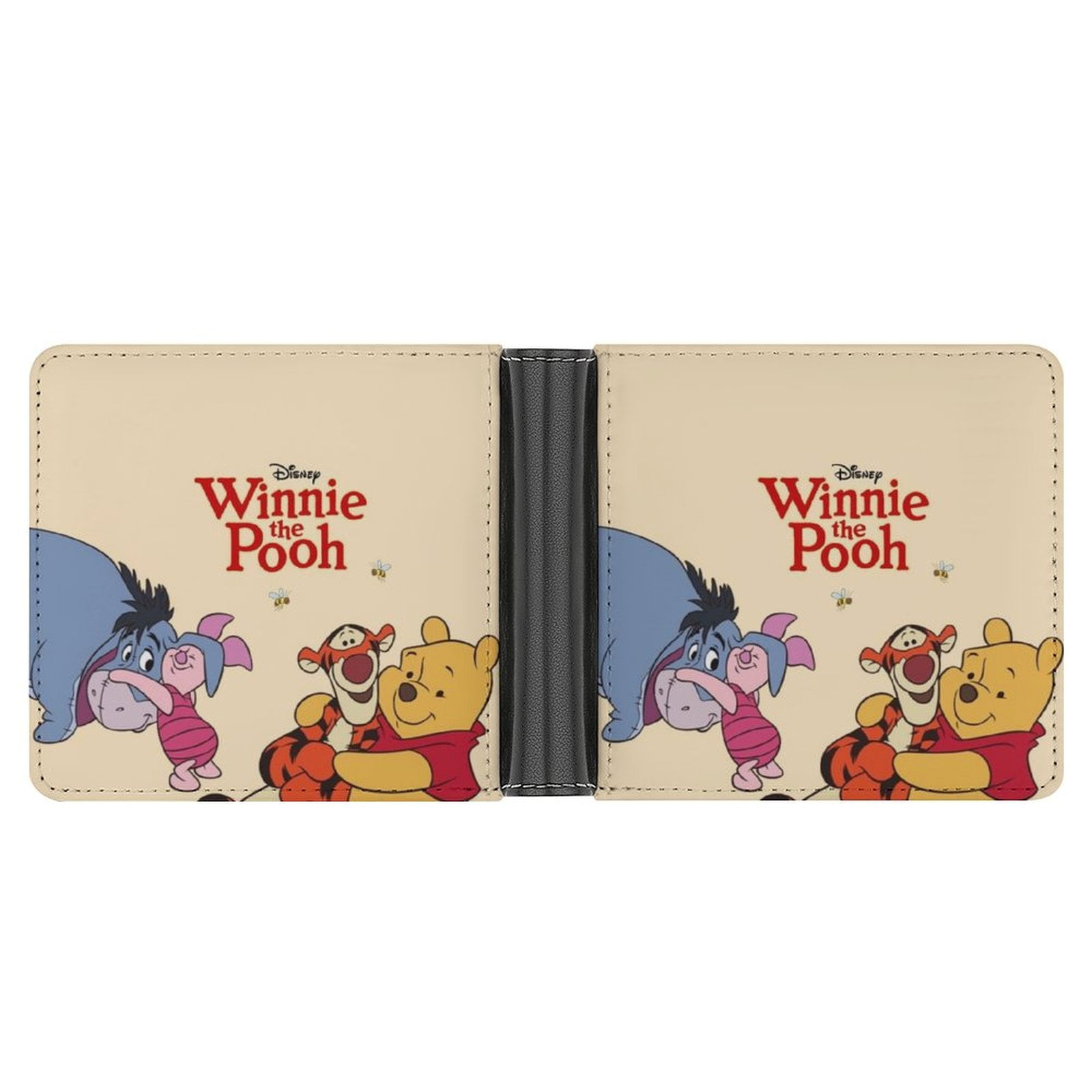 Cute Winnie The Pooh Wallet For Women Girls Purse Leather Bifold Wallet ...