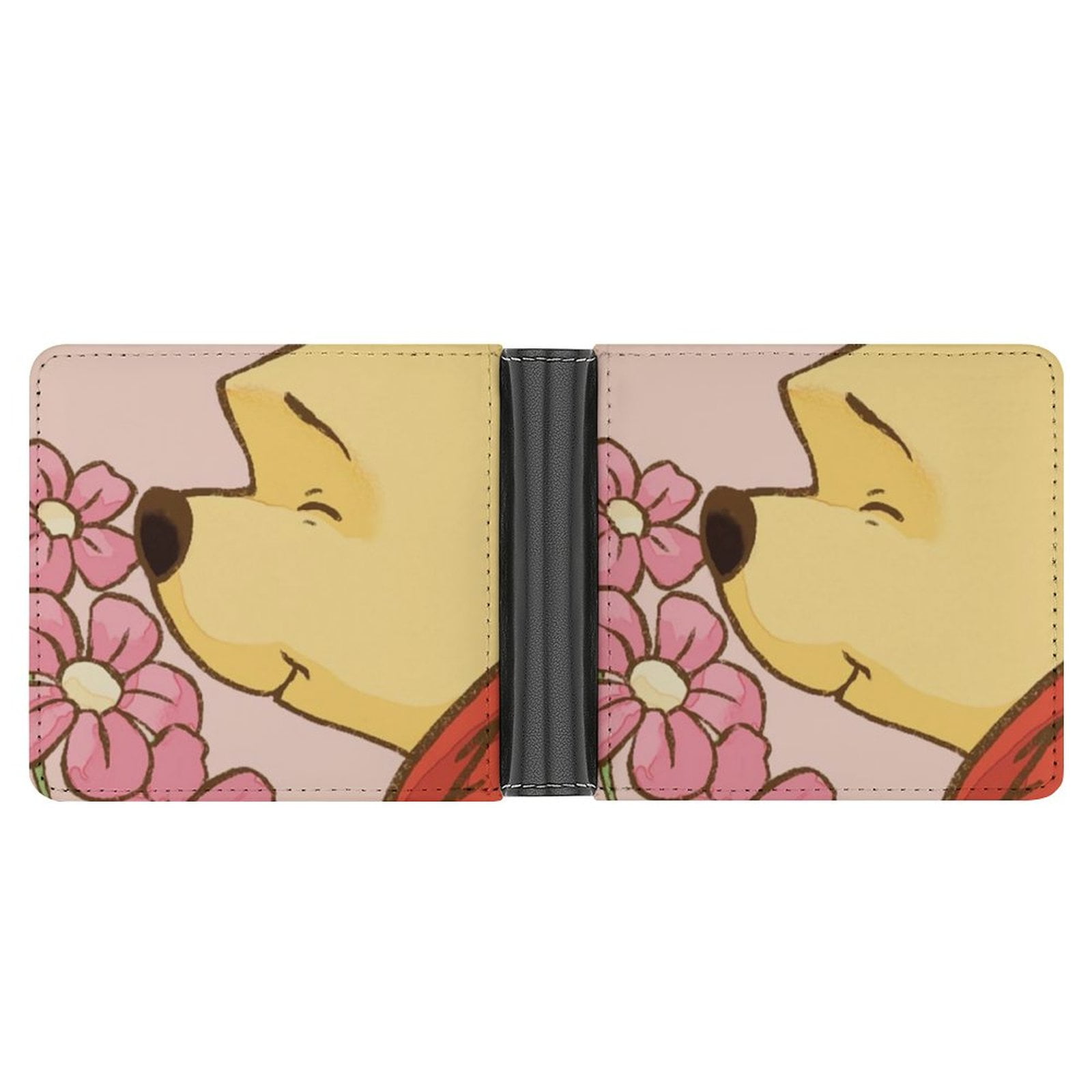 Cute Winnie The Pooh Wallet For Women Girls Purse Leather Bifold Wallet ...