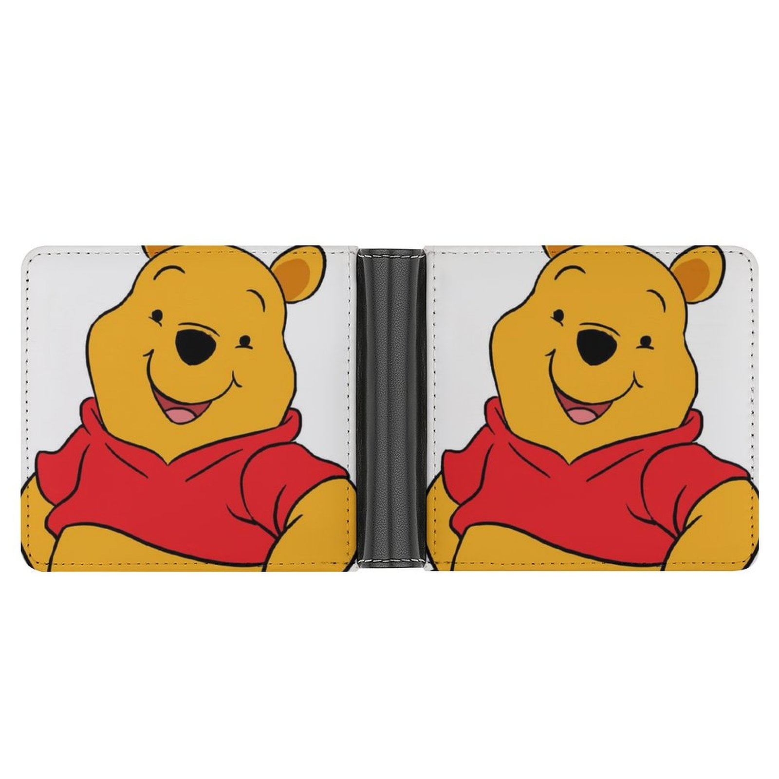 Cute Winnie The Pooh Wallet For Women Girls Purse Leather Bifold Wallet ...