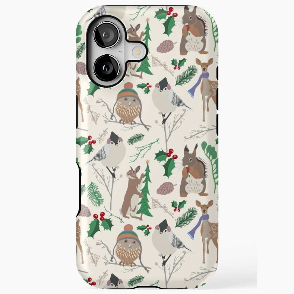 Cute Winter Animals Clothes Phone Case with iPhone 17 to 11 Pro Max ...