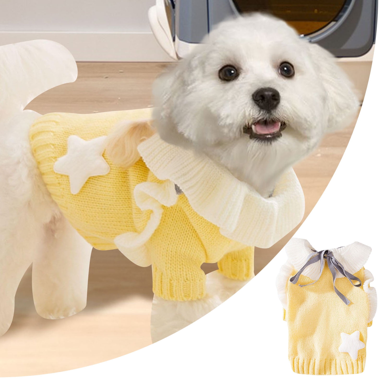 Cute Winter Dog Sweater Thick Warm Coat For Small Medium Size Puppy ...