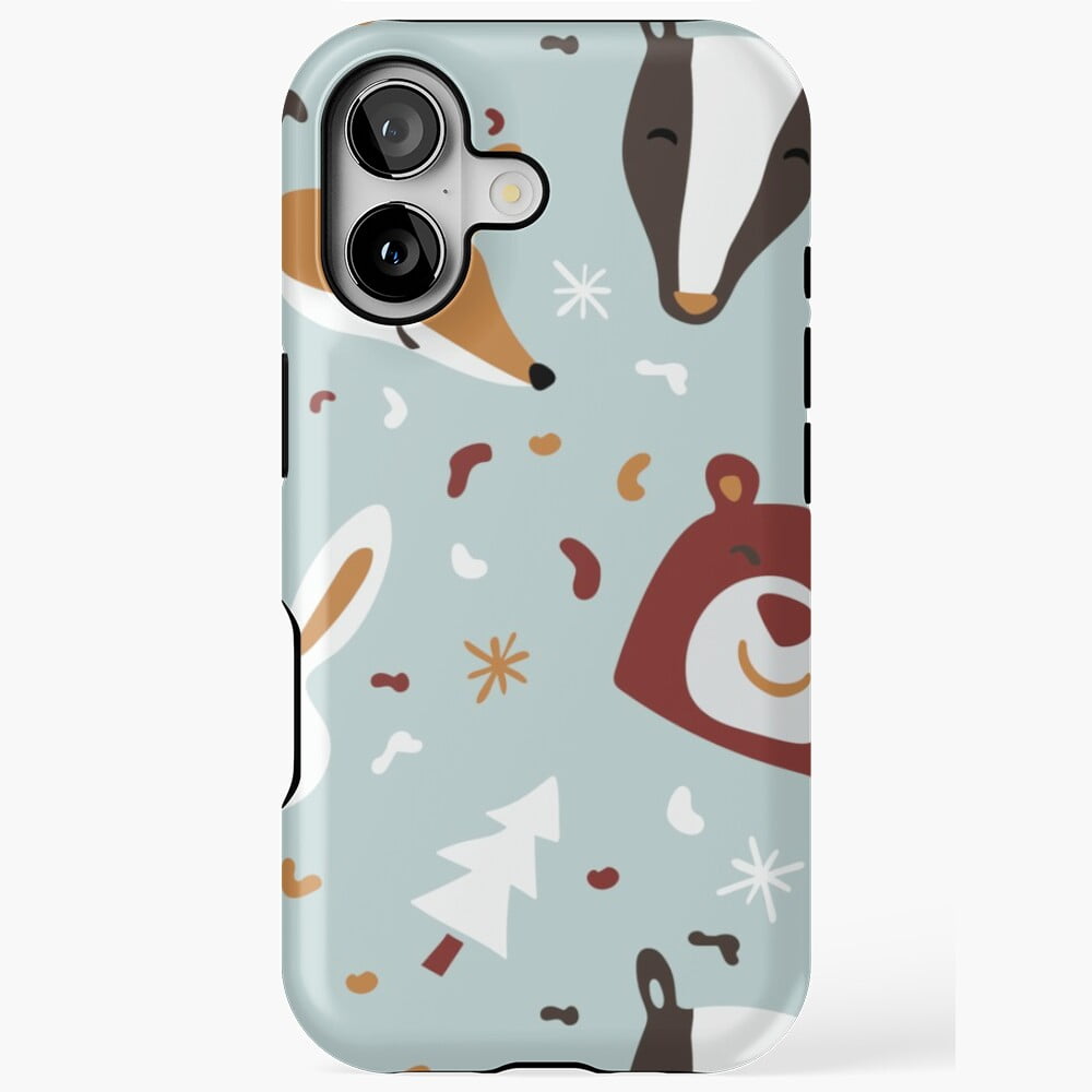 Cute Winter Forest Animals Phone Case with iPhone 17 to 11 Pro Max ...