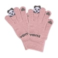 Cute Winter Gloves Panda Fleece Lined Thick Warm Unisex Touch Screen ...
