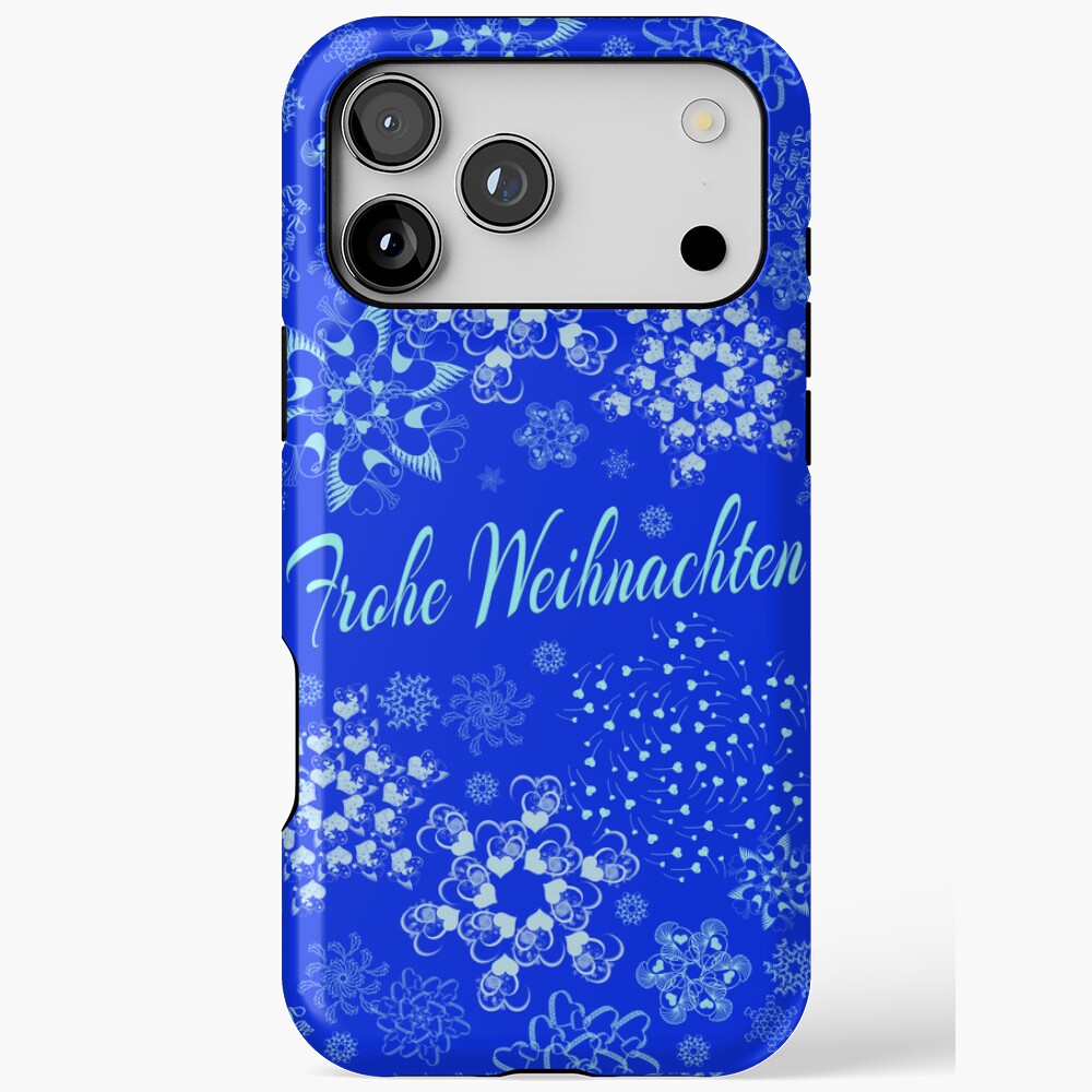 Cute Winter Holiday Hearts and Snowflakes Merry Christmas Art I iPhone ...