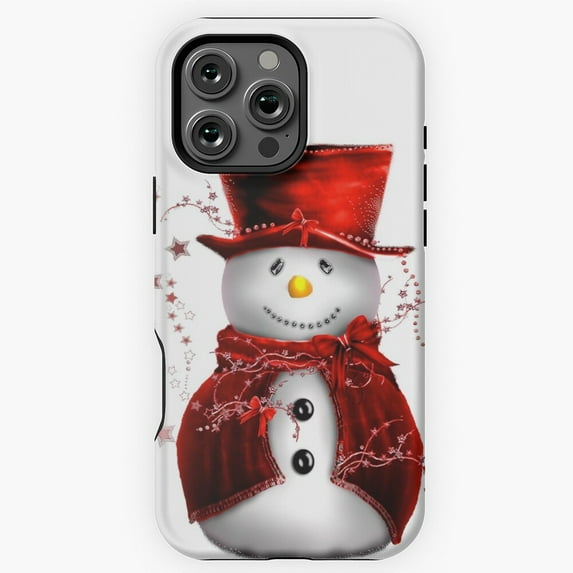 Cute Winter Snowman Phone Case for iPhone 11 12 13 14 15 16 17 Pro Max ...