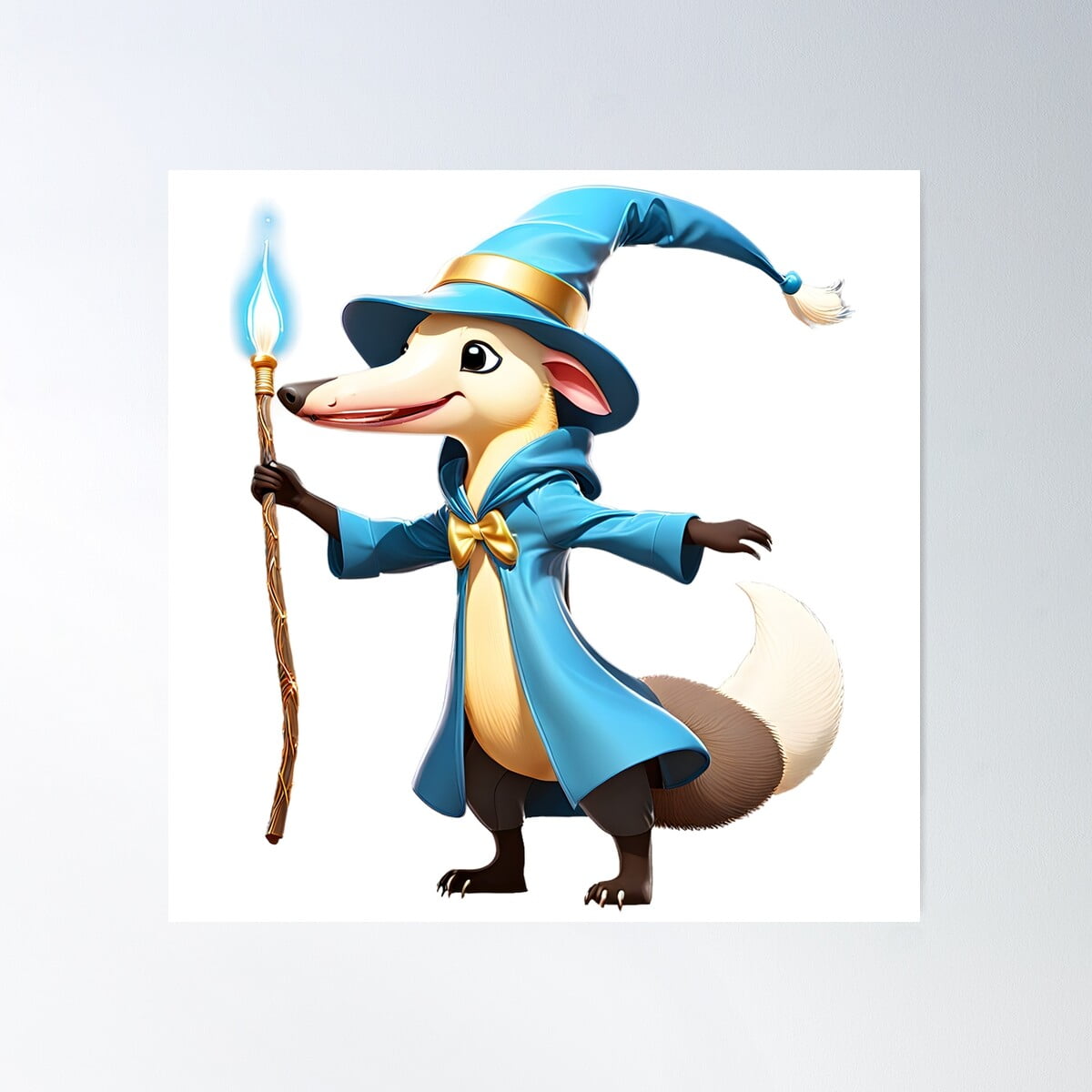 Cute Wizard Anteater! Poster Wall Art, Modern Wall Decor For Living ...