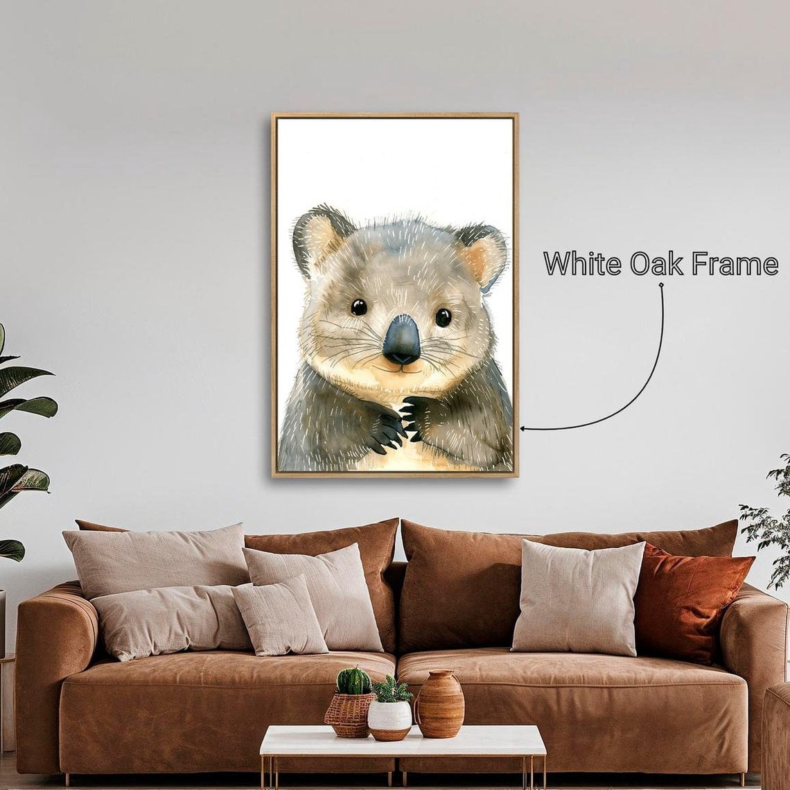 Cute Wombat Wall Art Adorable Animal Poster Nursery Wall Decor ...
