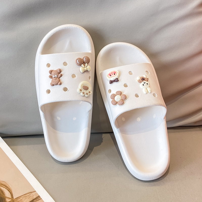 Cute Women Sandals Hole Slippers Summer Fashion Wear Non-slip Home ...