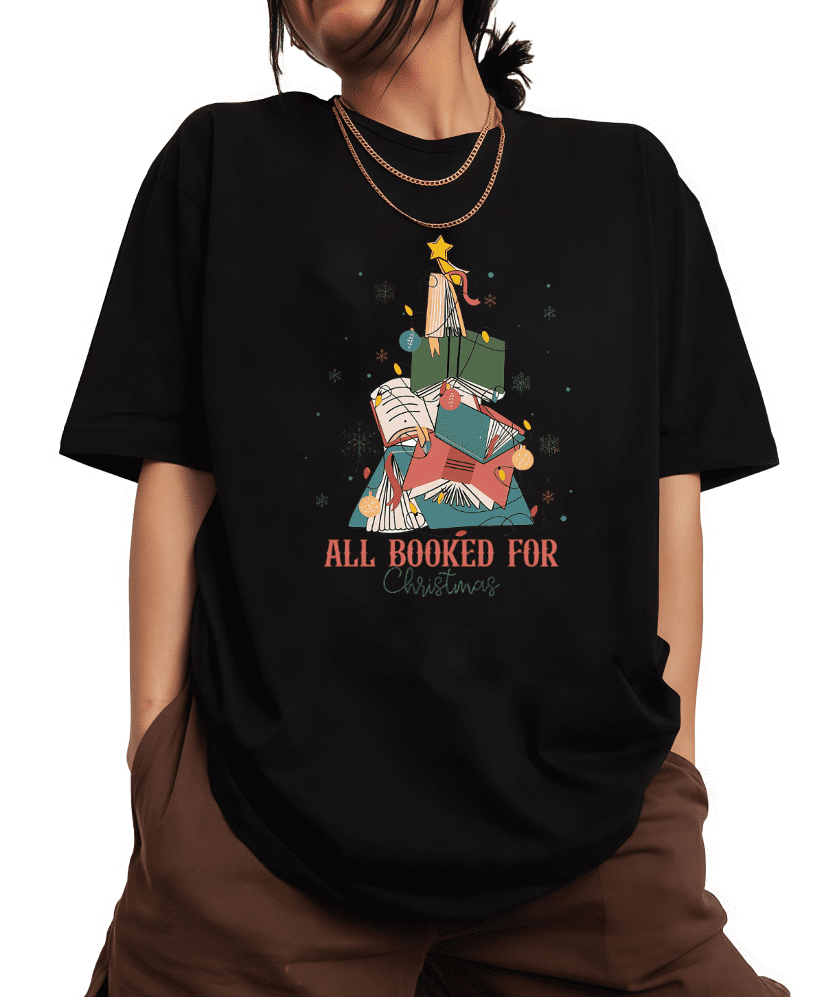 Cute Women'Women cotton Women's "All Booked For Christmas" Christmas ...