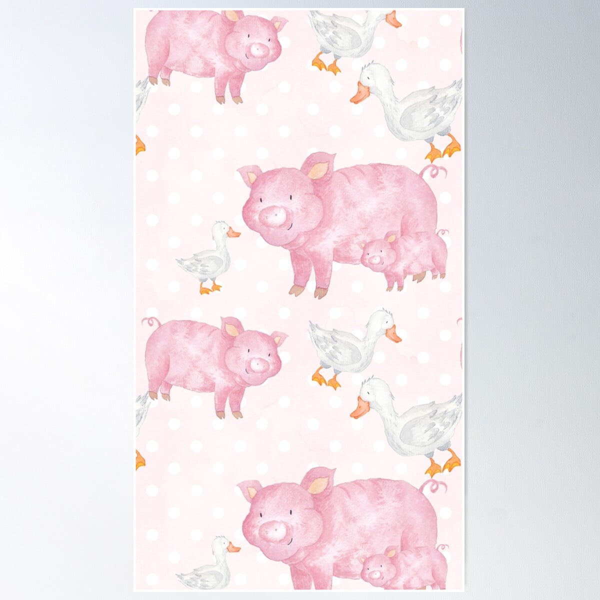 Cute Woodland Animals Face Mask Phone Case Watercolor Animals Kids Pigs ...