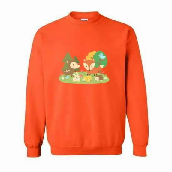 Cute Woodland Animals For Kids Funny Forest Critters Unisex Sweatshirt ...