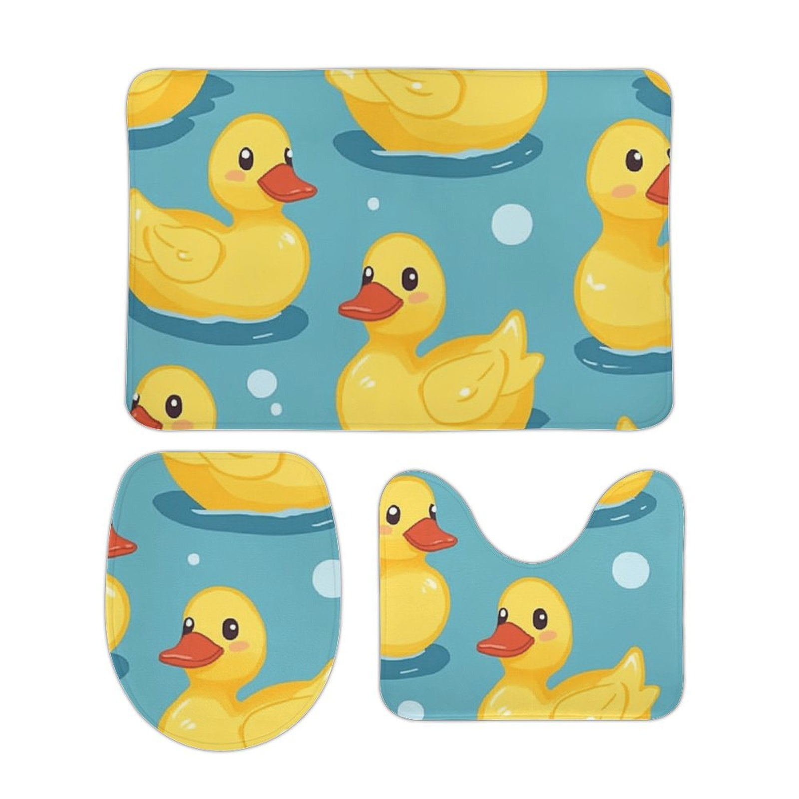 Cute Yellow Duck (12) Bathroom Mats, Non Slip Mats, Washable Mats ...