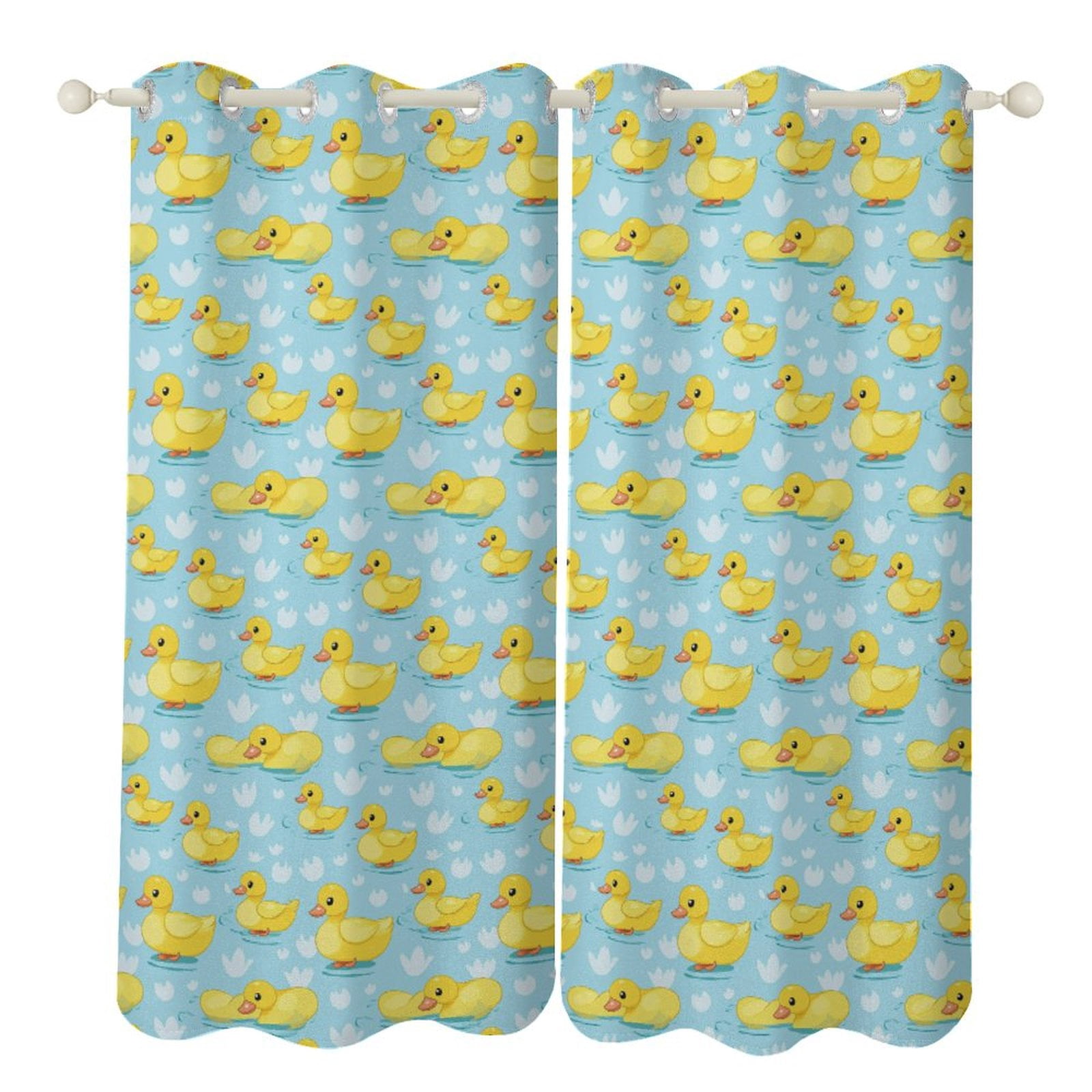 Cute Yellow Duck (37) Blackout Window Curtains for Bedroom Living Room ...